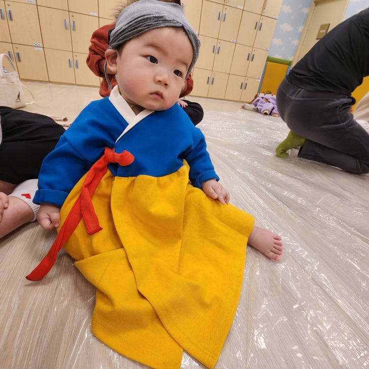 9개월 아기문센 자연유치원 애기똥풀호랑이 떡가게떡뻥 촉감놀이 네이버 블로그