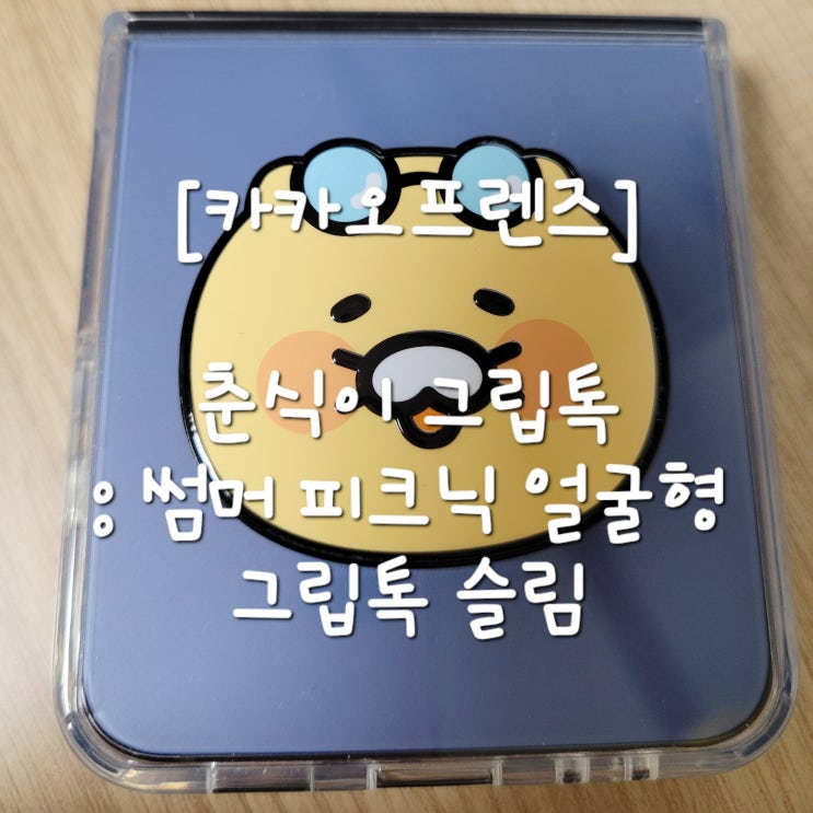 춘식이 굿즈 춘식이 그립톡 카카오 프렌즈 썸머 피크닉 얼굴형 그립톡 슬림 네이버 블로그