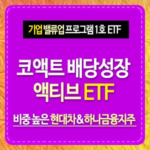 KoAct 코액트 배당성장 액티브 ETF 출시_기업 밸류업 프로그램 1호 저PBR ETF 구성 종목 : 네이버 블로그