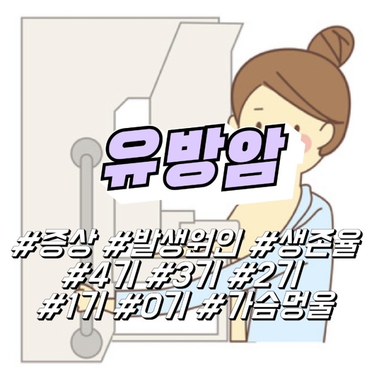 유방암의 증상 발생원인 생존율 유방암 4기 3기 2기 1기 0기 가슴멍울 네이버 블로그