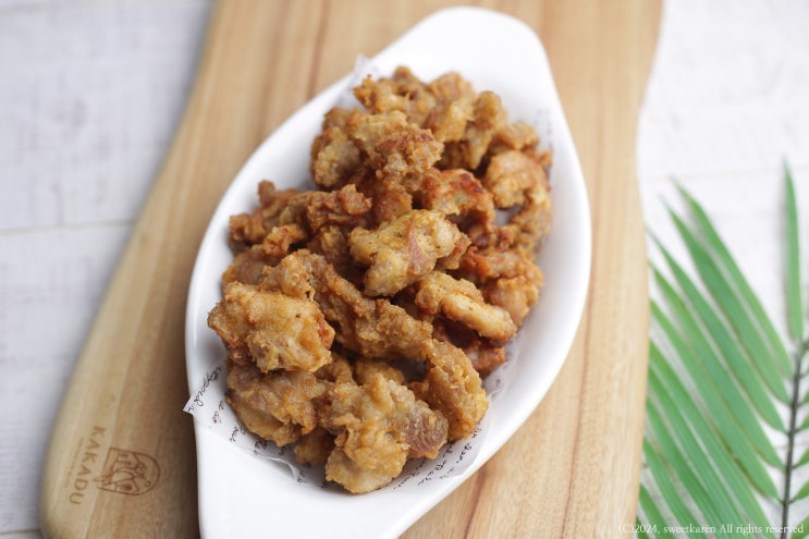 닭강정 집에서 후라이드 순살 치킨 닭튀김 치킨파우더 반죽 닭고기요리 : 네이버 블로그