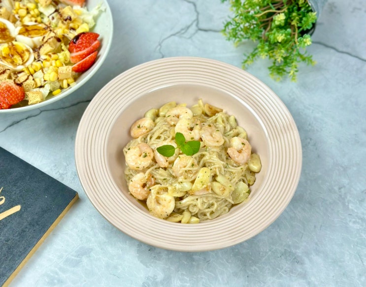 새우 알리오올리오파스타 만들기 현미파스타 마늘오일 스파게티 현미국수 요리 : 네이버 블로그