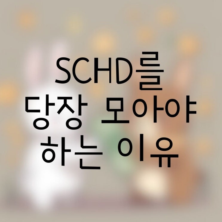 SCHD 배당금으로 30년 뒤 매달 800만원이 나온다고? : 네이버 블로그
