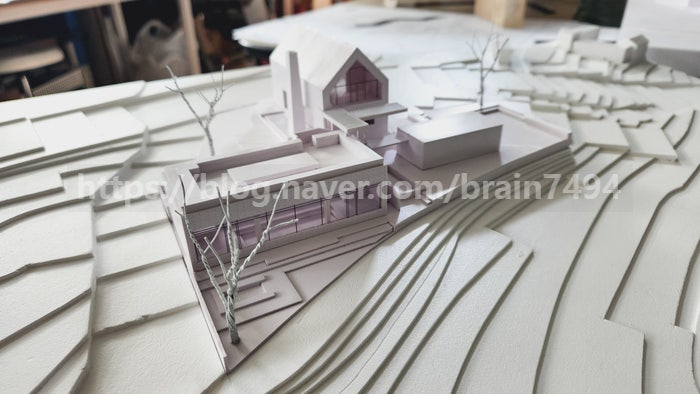AMOS DESIGN/ 건축모형 - 건축설계인의 의도를 가장 잘 드러내 보여주는 백색건축모형_부산 선유도원 : 네이버 블로그