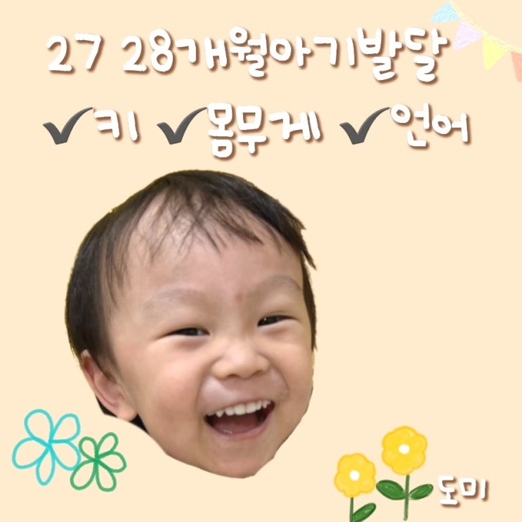 27 28개월아기발달 키 몸무게 언어 놀이 3살4살아기 수면 장난감 네이버 블로그
