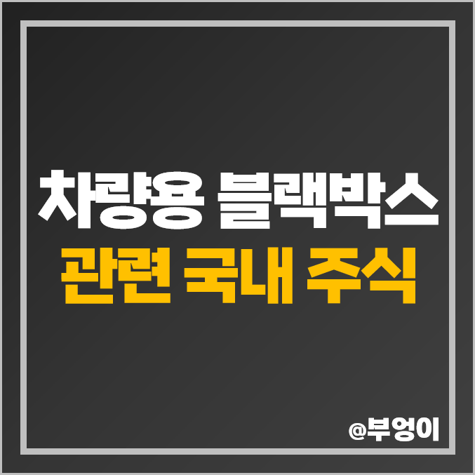 블랙박스 관련주 대장주 엠씨넥스 주식 모바일어플라이언스 주가 현대모비스 네이버 블로그