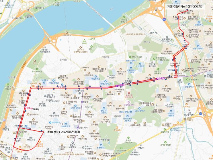 강동구 다람쥐 버스 노선 신설…3월 11일 운행 개시 : 네이버 블로그