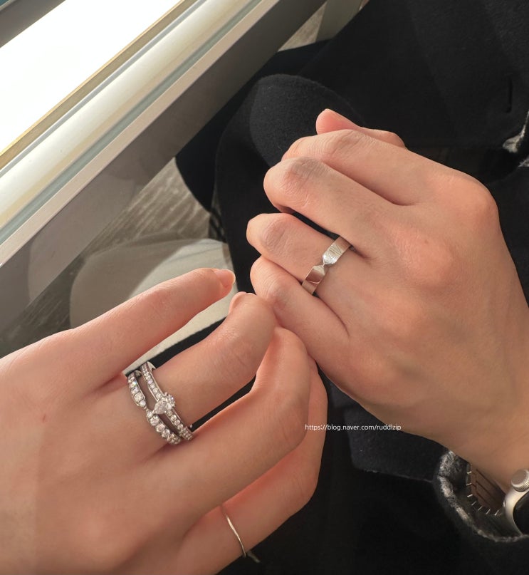 W05 백화점 웨딩밴드 투어 후기💍티파니앤코 까르띠에 쇼메 쇼파드 견적 포함 네이버 블로그