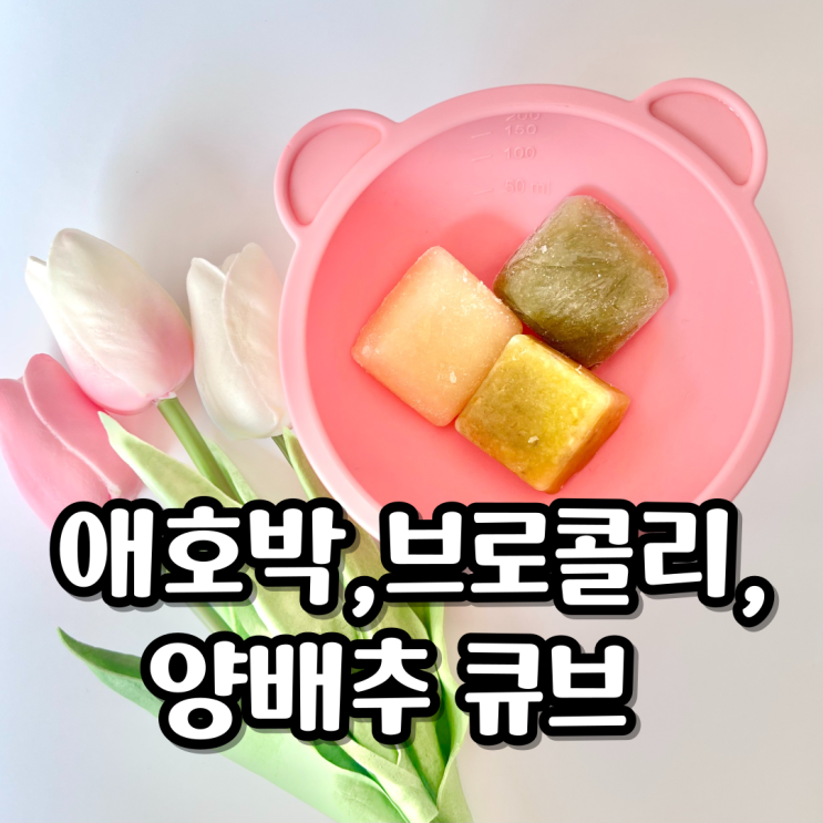 베이비무브 초기이유식 애호박 브로콜리 양배추 큐브 미음 네이버 블로그