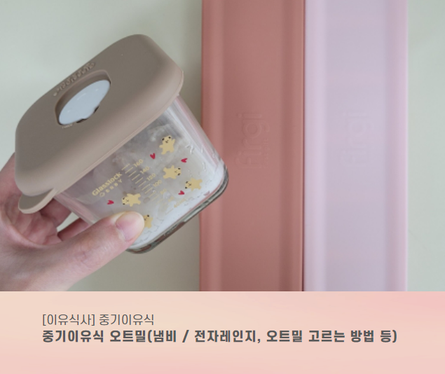이유식사 영양사 엄마의 이유식10 중기이유식 오트밀냄비 오트밀죽 전자레인지 오트밀죽 오트밀 고르는 방법 등