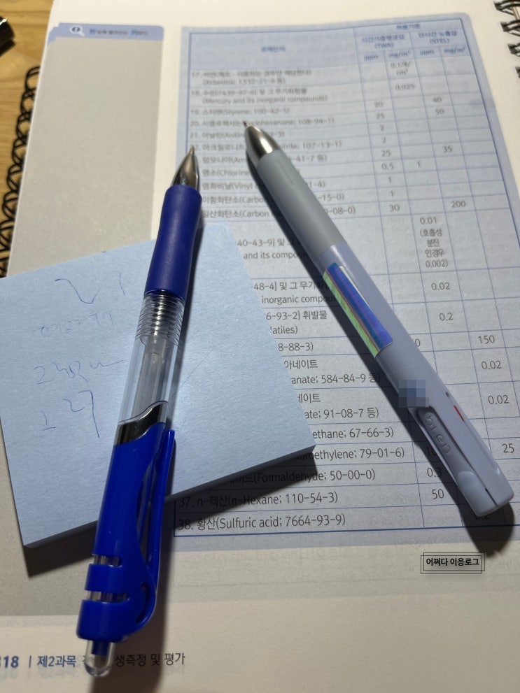 자격증 직장인 비전공 산업위생관리기사 필기 합격 후기 한달 공부방법 산업위생관리기사 독학 네이버 블로그