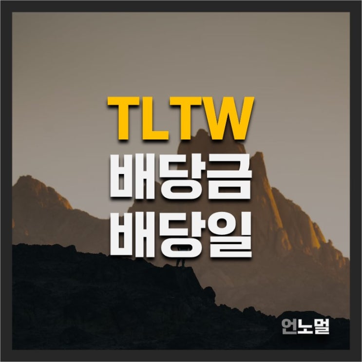 TLTW ETF 주가와 배당, 배당금, 배당일 (TLT 커버드콜) : 네이버 블로그
