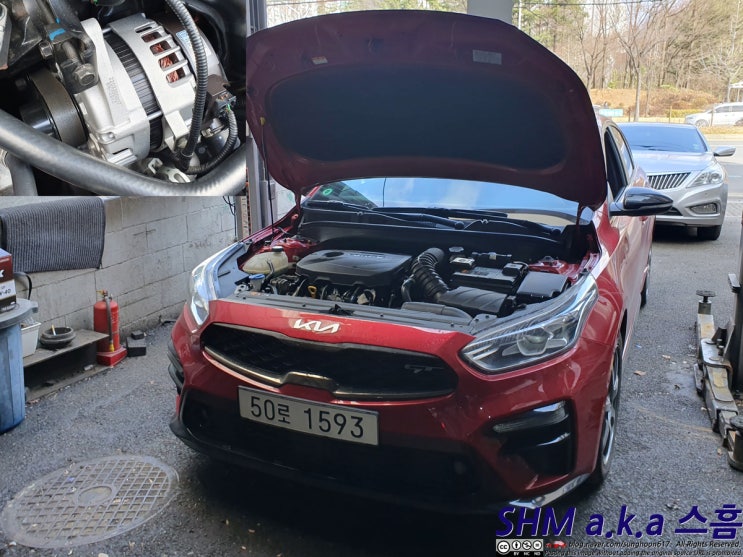 기아 K3 GT 5도어 제너레이터(발전기) 교체했스흠 : 네이버 블로그