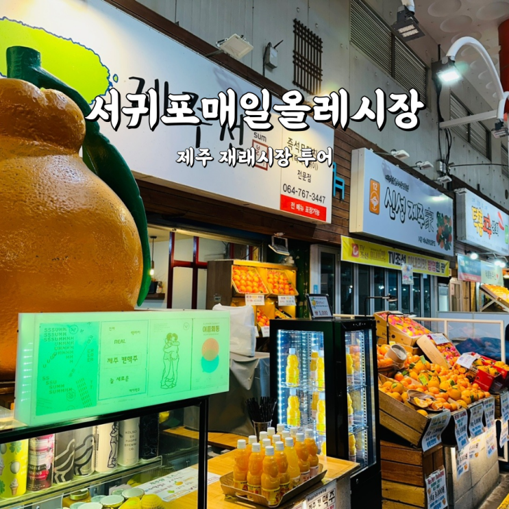 서귀포매일올레시장 공영주차장 제주 재래시장 투어 네이버 블로그