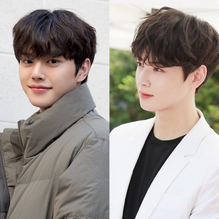 남자 가르마펌 중 인기 많은 쉐도우 애즈펌 이미지 차은우 송강 네이버 블로그