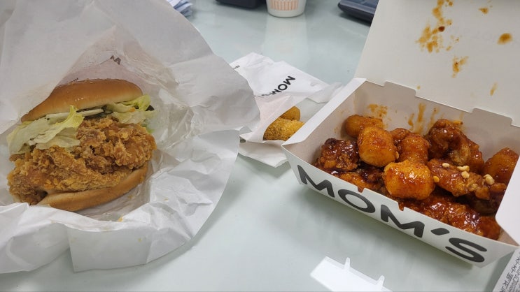 문정 배달음식 내 돈으로 사 먹는 직장인의 점심 햄버거맘스터치 문정역점 네이버 블로그