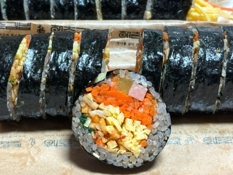 강서구 발산역 맛집 속이 알차고 톳이 들어간 김밥이 있는곳 분식집 해촌김밥 네이버 블로그