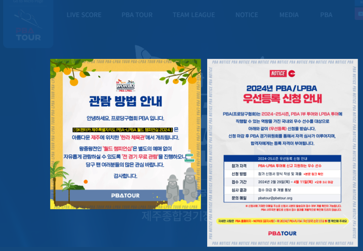PBA LPBA 투어 마케팅 : 네이버 블로그