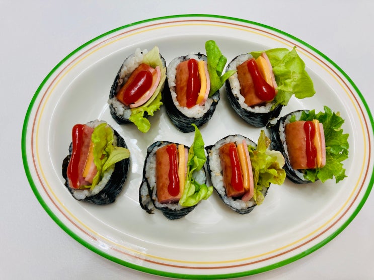 피크닉 봄 소풍 도시락메뉴 맛도모양도 귀여운 미니핫도그김밥 뉴욕스타일김밥만들기 네이버 블로그