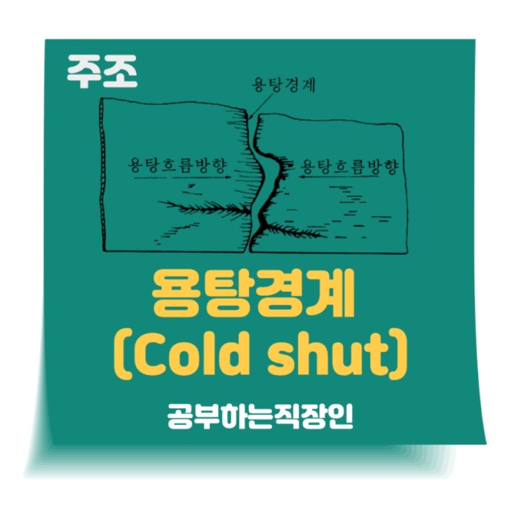 (주조)용탕경계(Cold shut) : 네이버 블로그