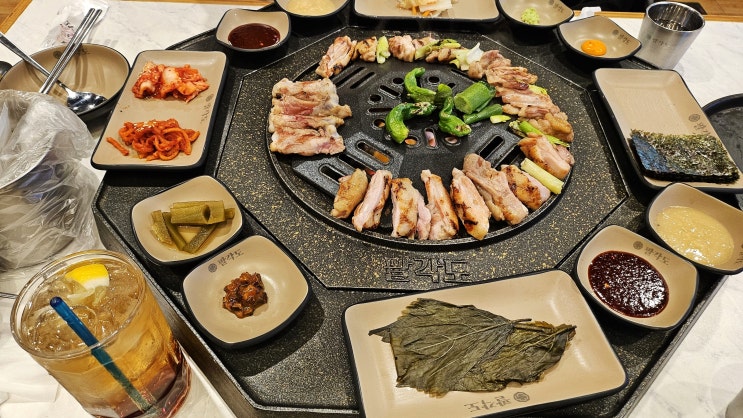 부천시청 닭갈비 전문점 숯불 닭갈비맛집 팔각도 부천현대중동점 추천 네이버 블로그