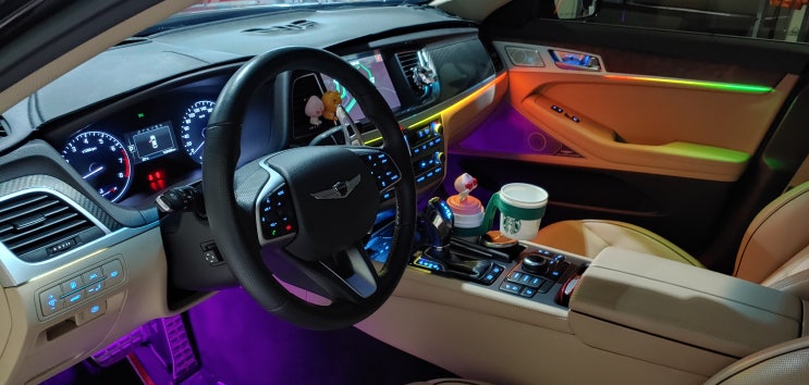 제네시스 DH.G80 비노출 무빙 액티브 엠비언트. 글로우모션이 선사하는 벤츠 S클래스 퀄리티 : 네이버 블로그