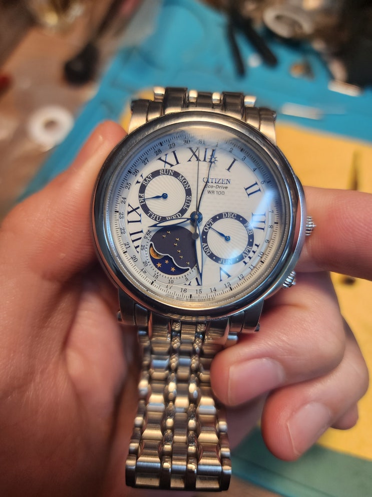 Citizen Eco Drive 시티즌 에코드라이브 충전용 배터리 당일 교체 및 셋팅 안산시계수리점 명품시계수리전문점 네이버 블로그