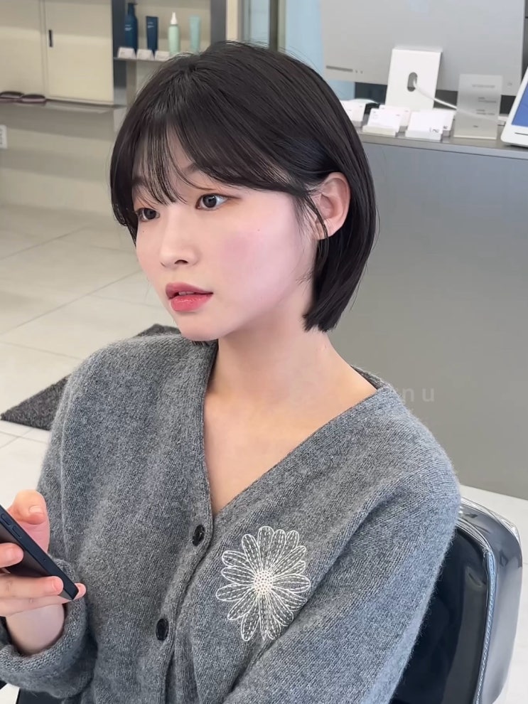 단발레이어드컷 중단발레이어드펌 강남미용실 아이누헤어 유다슬 디자이너 네이버 블로그