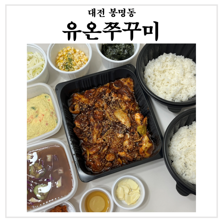 대전 봉명동한식맛집 유성온천역쭈꾸미 유온 쭈꾸미 추천해요 네이버 블로그