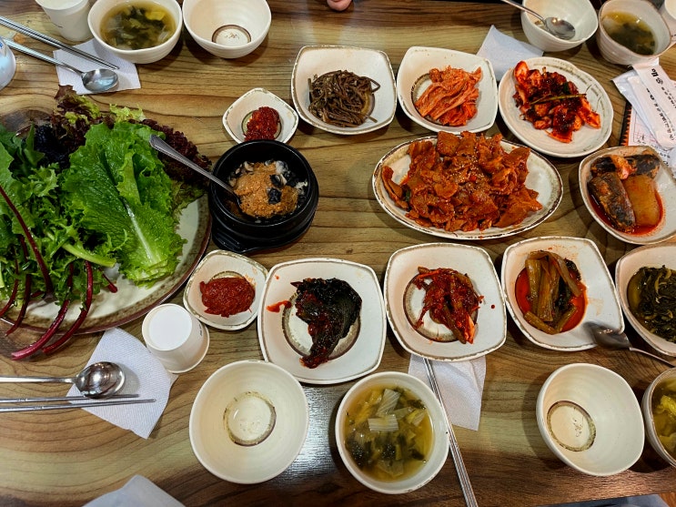 영종도 맛집 쌈채소 고기 모든반찬 무한리필 해송쌈밥 네이버 블로그