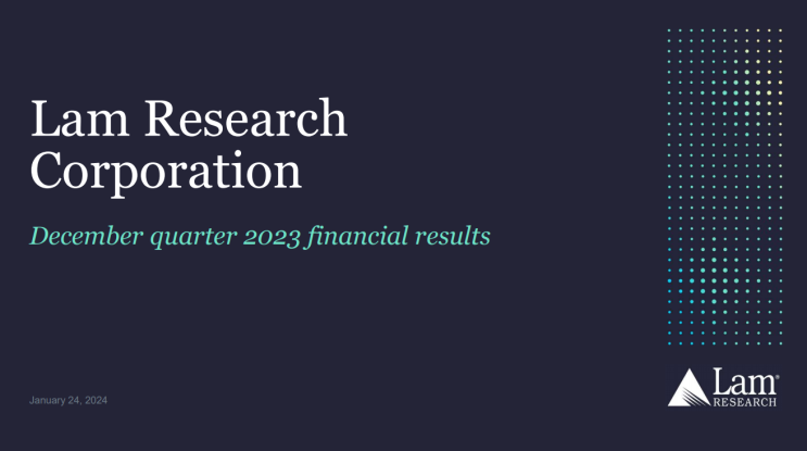 [Lam Research] 2023년 4분기 실적 요약 : 네이버 블로그