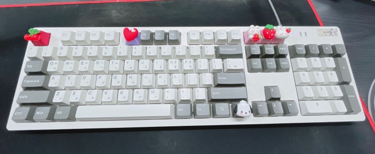 앱코 AN04F PBT 저소음 넌클릭 키보드 후기 (사무실용 저소음 키보드를 찾아서...) : 네이버 블로그