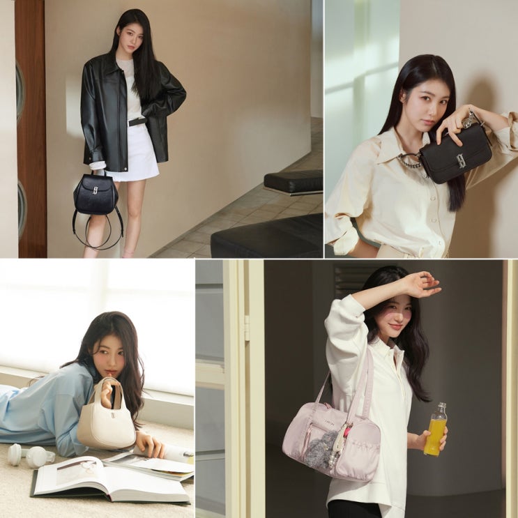 신예은 가방 화보 패션 제이에스티나 핸드백 여자 봄 가방 네이버 블로그