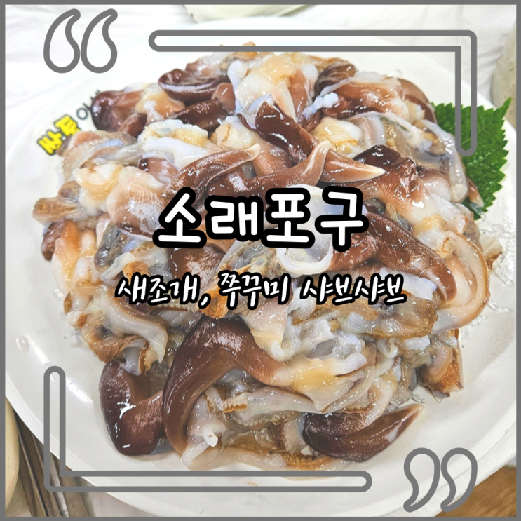 소래포구 종합어시장 새조개 쭈꾸미 시세 샤브샤브 봄제철음식 네이버 블로그