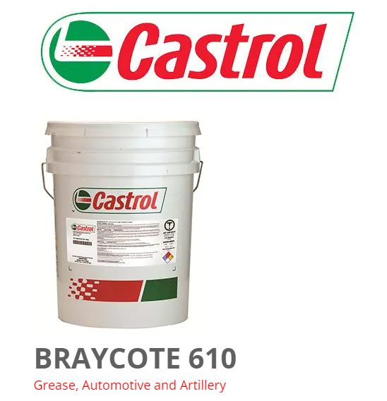 캐스트롤 - Castrol® Braycote 610 Amber MIL-PRF-10924H Automotive ...