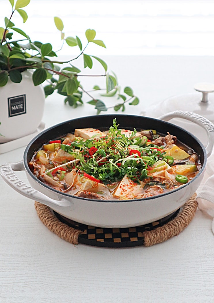냉이 된장찌개 맛있게 끓이는법 차돌박이 된장찌개 레시피 냉이손질법 네이버 블로그