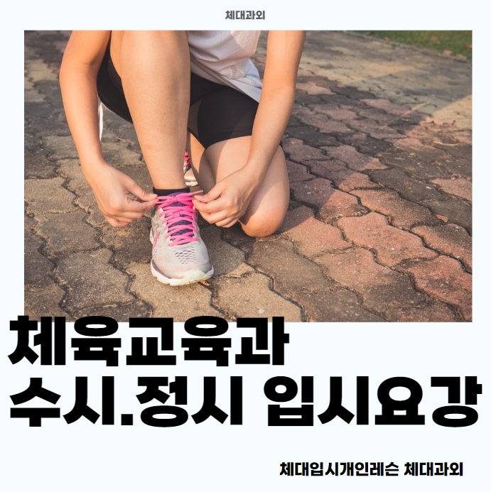체교과 수시 정시 등급 실기종목 입결 네이버 블로그