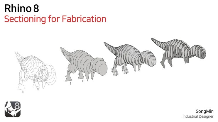 Rhino8 새로운 기능소개 | 제작을 위한 단면 처리 Sectioning for Fabrication : 네이버 블로그