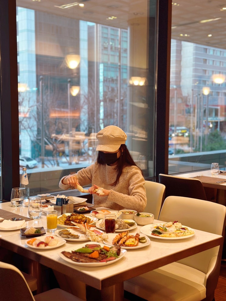 서울 호텔 뷔페 노보텔 앰배서더 강남 더스퀘어 디너 가성비 대게 디저트뷔페 네이버 블로그