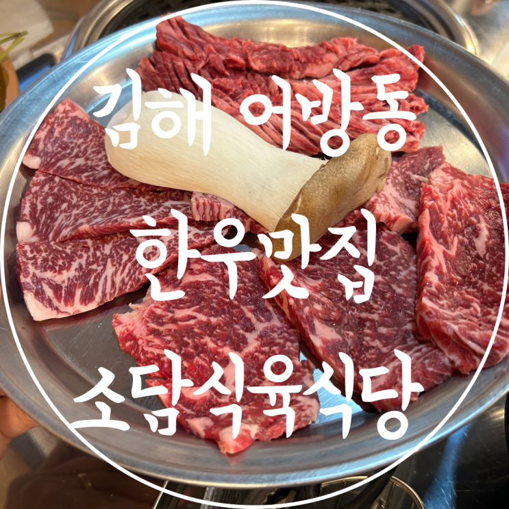 김해 어방동 한우 소고기 맛집 모임 및 회식 장소 추천 소담식육식당 네이버 블로그