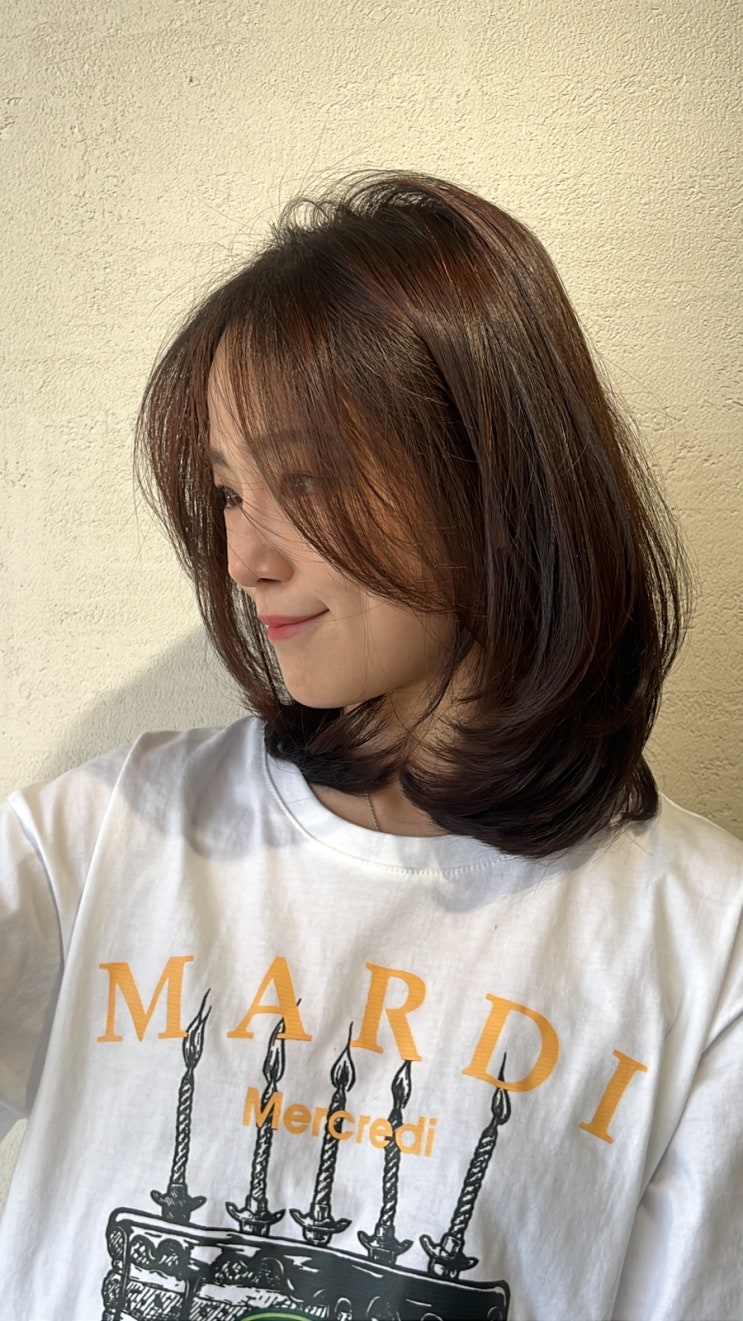 긴머리 중단발로 변신 중단발 레이어드 성공SSul : 네이버 블로그