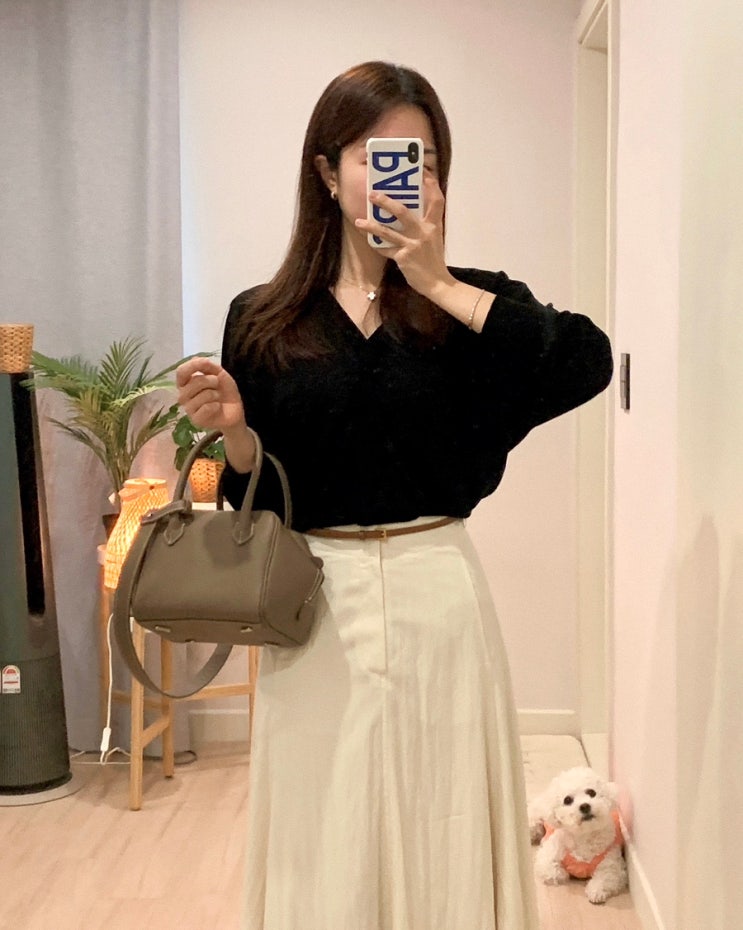 시에 Sie 셀 브릿지 스커트 크림 스탠다드 S 사이즈 163cm 착용샷 모음 네이버 블로그