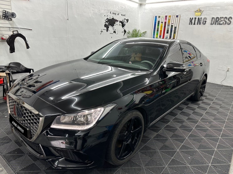 춘천전체랩핑 - 제네시스 DH (G80) 고광택전체랩핑 - 킹드레스 : 네이버 블로그