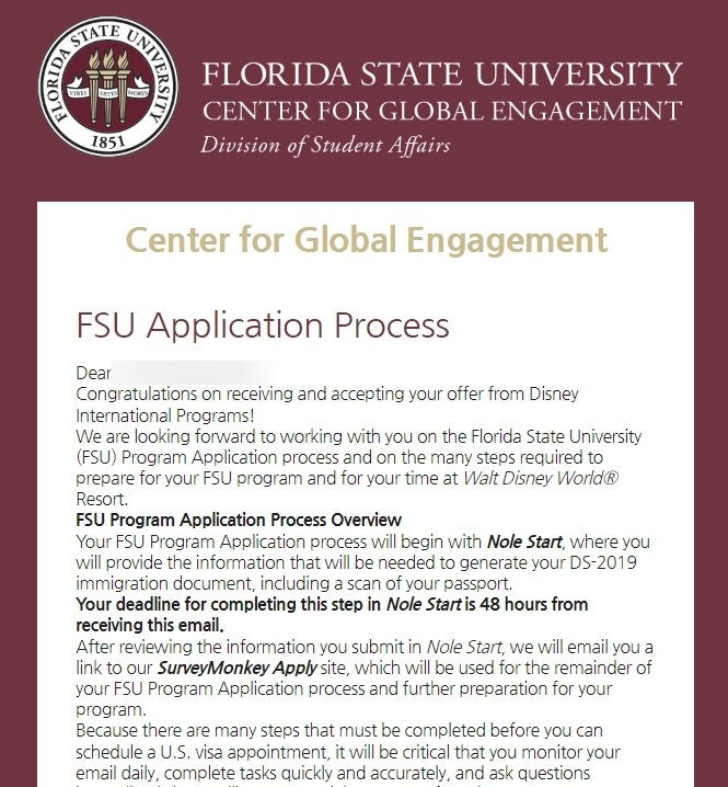 [경기대 디즈니 인턴십] FSU Nole Start 등록하기 : 네이버 블로그