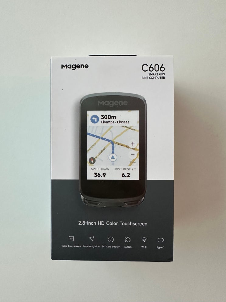 자전거 속도계, 터치 + 풀컬러 10만원대 구매 가능한 마진 C606 언박싱 및 초기 세팅 : 네이버 블로그