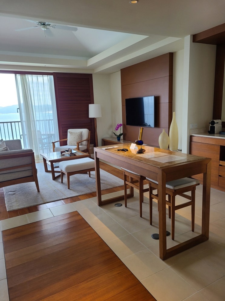 오키나와 나고 호텔 더 테라스 클럽 앳 부세나 오션뷰 룸 컨디션 (The Terrace club Wellness Resort ...