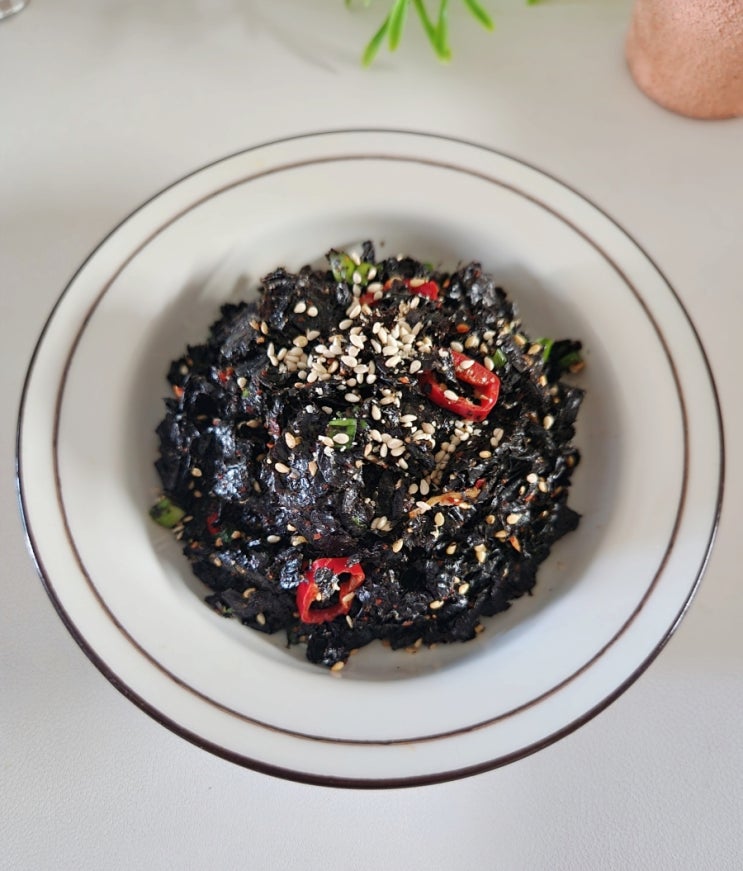 마른 김무침 만드는법 재래김무침 곱창김 묵은김요리 김반찬 만들기 네이버 블로그