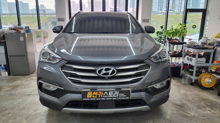 산타페 DM 아이나비 Z9000 블랙박스 장착 [서산 블랙박스 엠비언트 카오디오 순정옵션장착 전장튜닝 옵션카스토리] : 네이버 블로그