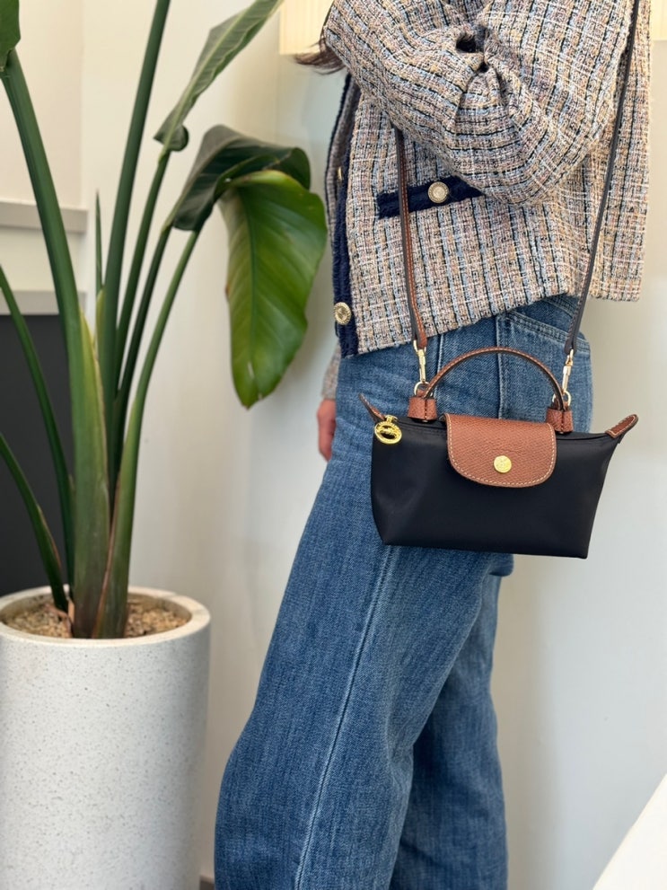 롱샴 핸들파우치 스트랩세트로 리폼해 미니백으로 재탄생 : 네이버 블로그