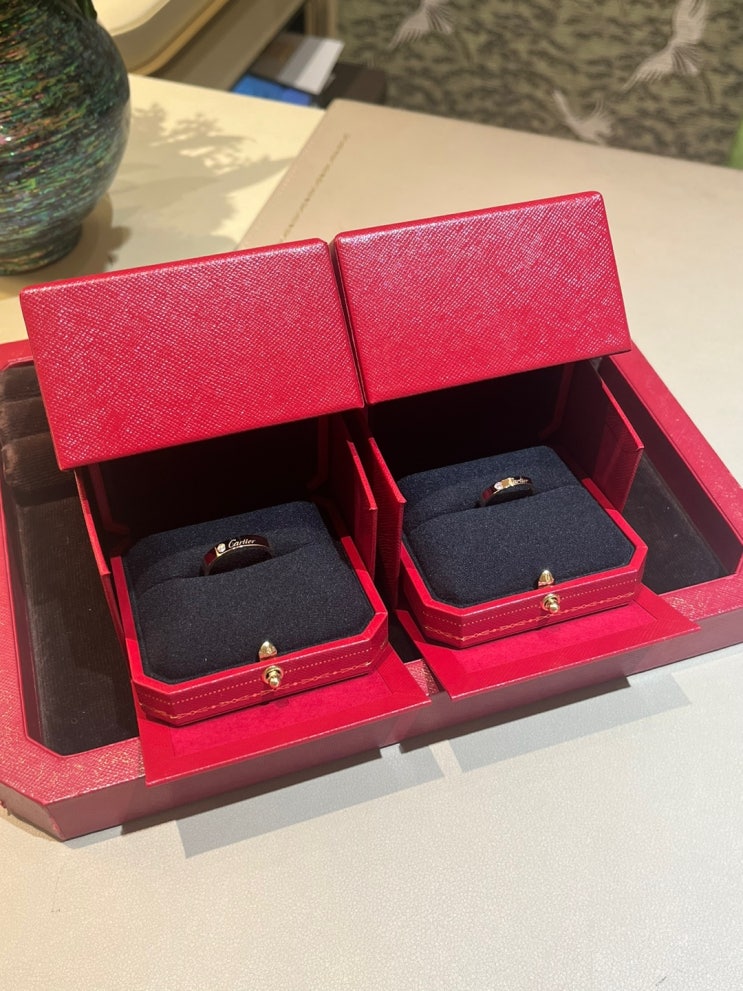 Wedding 까르띠에 씨드링 웨딩밴드 구매후기 네이버 블로그